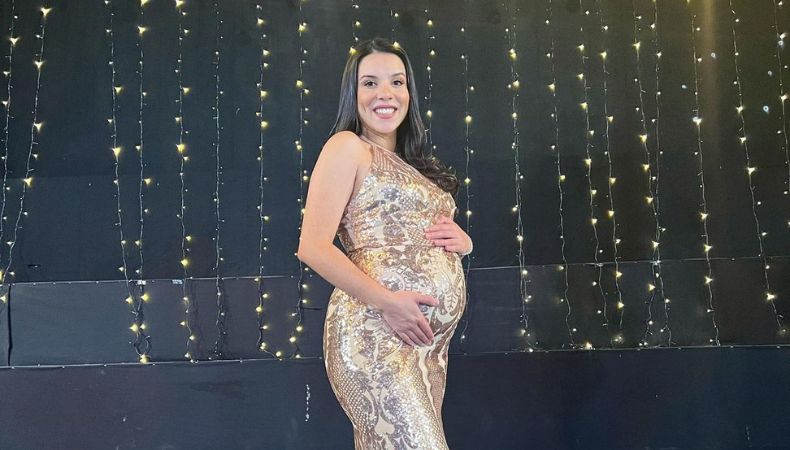 Mishelle Murga a punto de terminar la dulce espera para conocer a su bebé