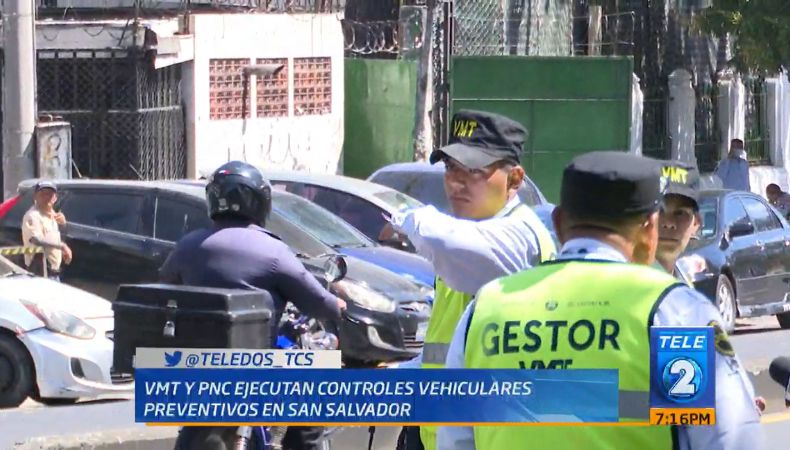 Controles vehiculares en diversos puntos del país