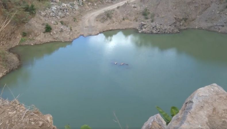 Una laguna en Sacacoyo se formó de la nada