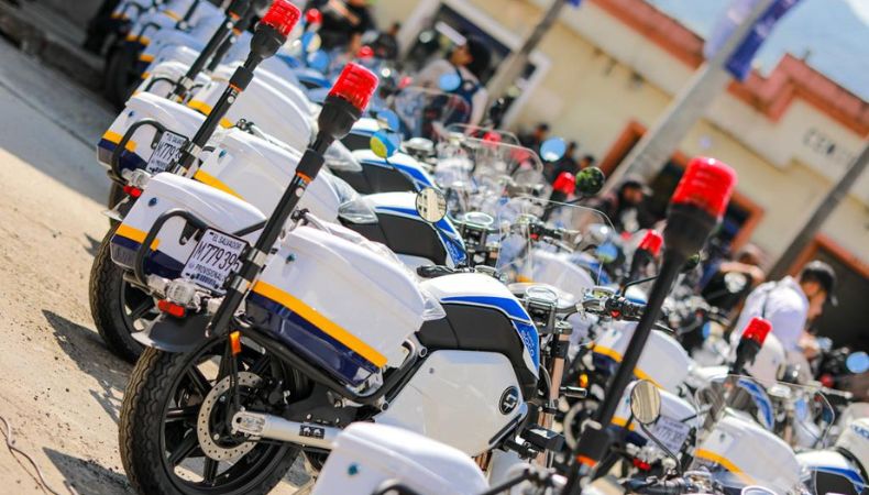 Elementos de la PNC reciben una nueva flota de motocicletas