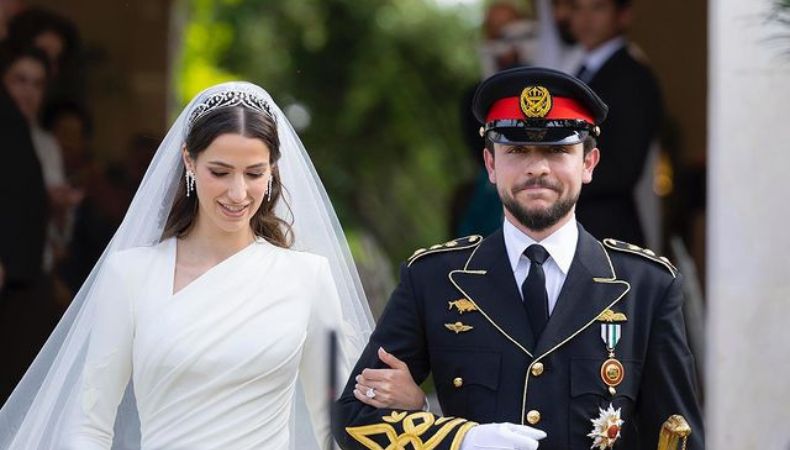 El príncipe Hussein de Jordania se casa con una arquitecta en una boda ...