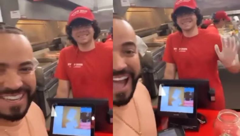 Nacho, orgulloso de su hijo que trabaja en una cadena de comida rápida