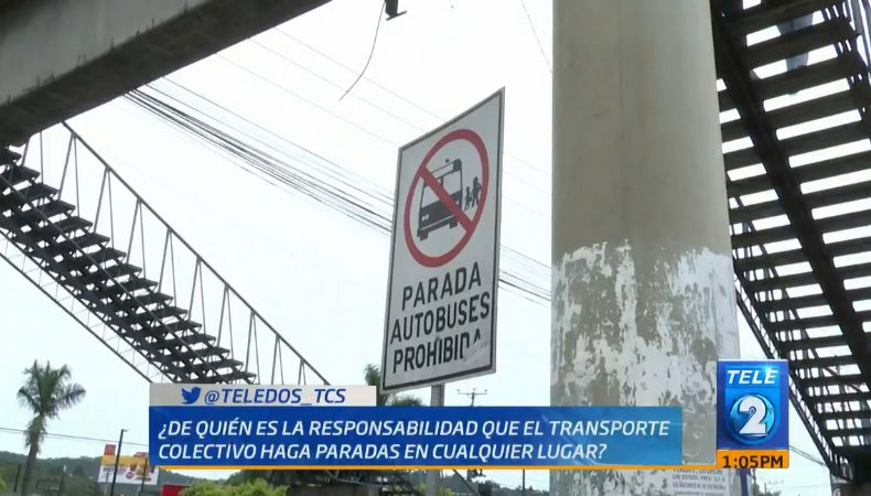 Paradas permitidas de autobuses, ¿quién las regula?