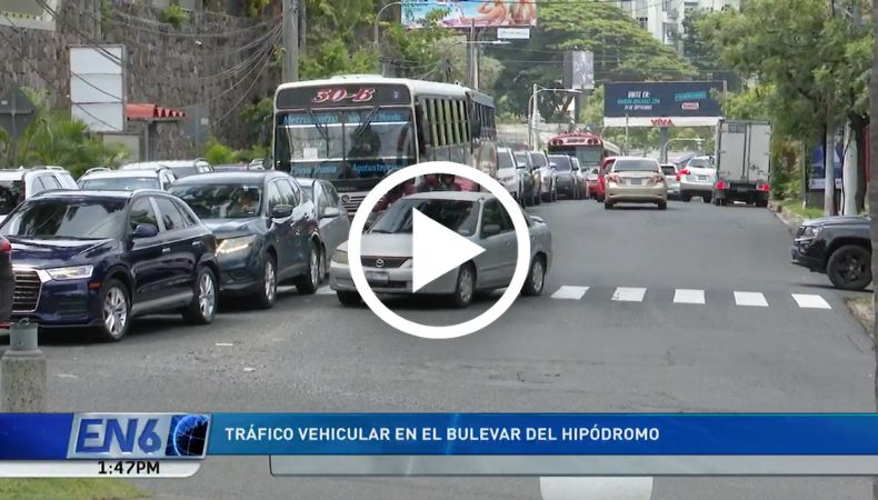 [Video] ¡Así el panorama en el bulevar del Hipódromo!
