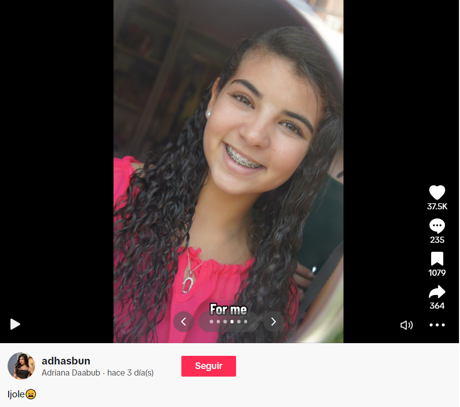 El cambio de Adriana Hasbún a través de los años