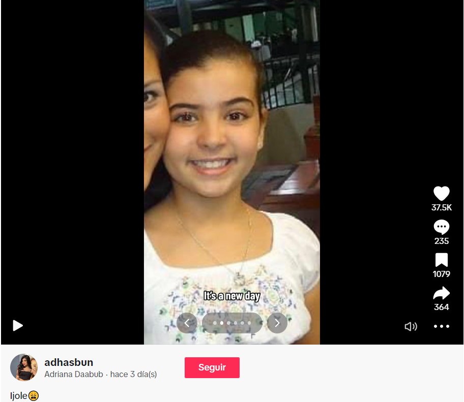 El cambio de Adriana Hasbún a través de los años