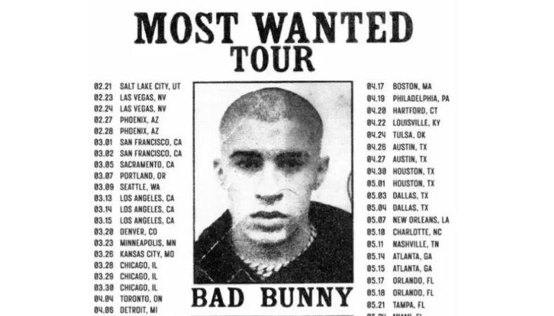 Bad Bunny anuncia su nueva gira 2024 “Most Wanted Tour”