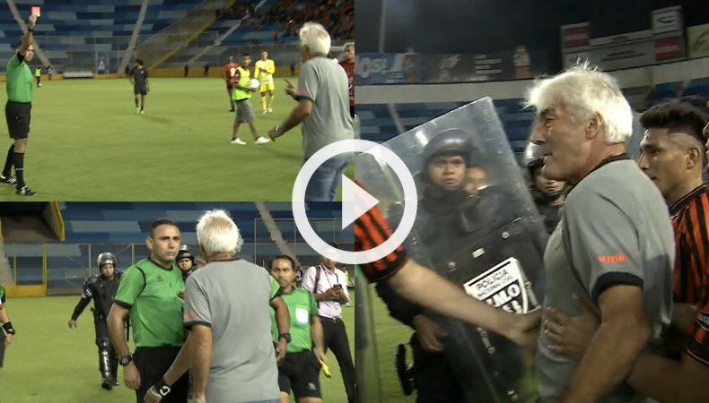 "Carucha" Corti fue expulsado tras el final del Clásico Nacional