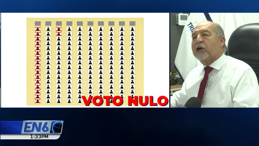 ¿Qué se considera un voto nulo en elecciones?