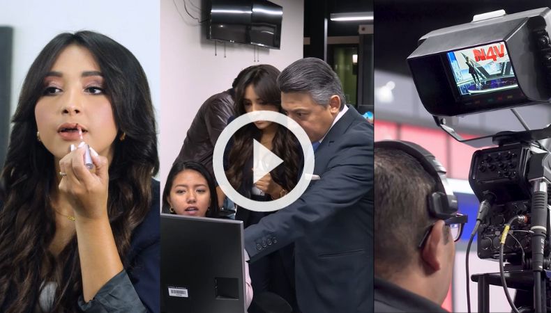 Los minutos previos al lanzamiento del nuevo Noticias 4 Visión (N4V)