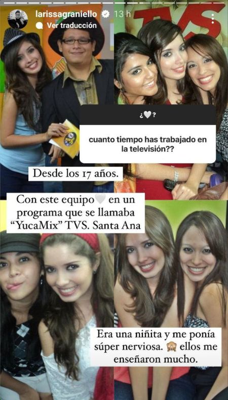 Así fueron los inicios de Larissa Graniello en televisión nacional