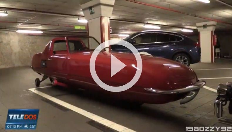 [Video] El auto de dos ruedas, único en su especie