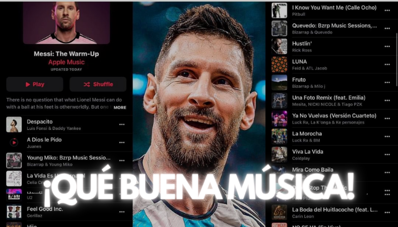 ¡Estas son las canciones que escucha Messi!